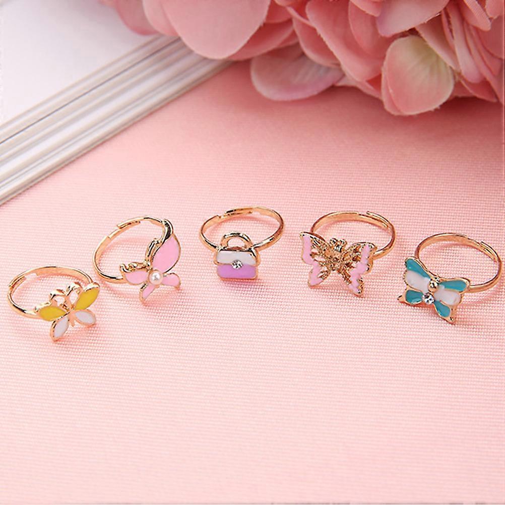 36 Pcs Toys Kids Girls Finger Rings Party Supplies Jewelry Toys Finger ...