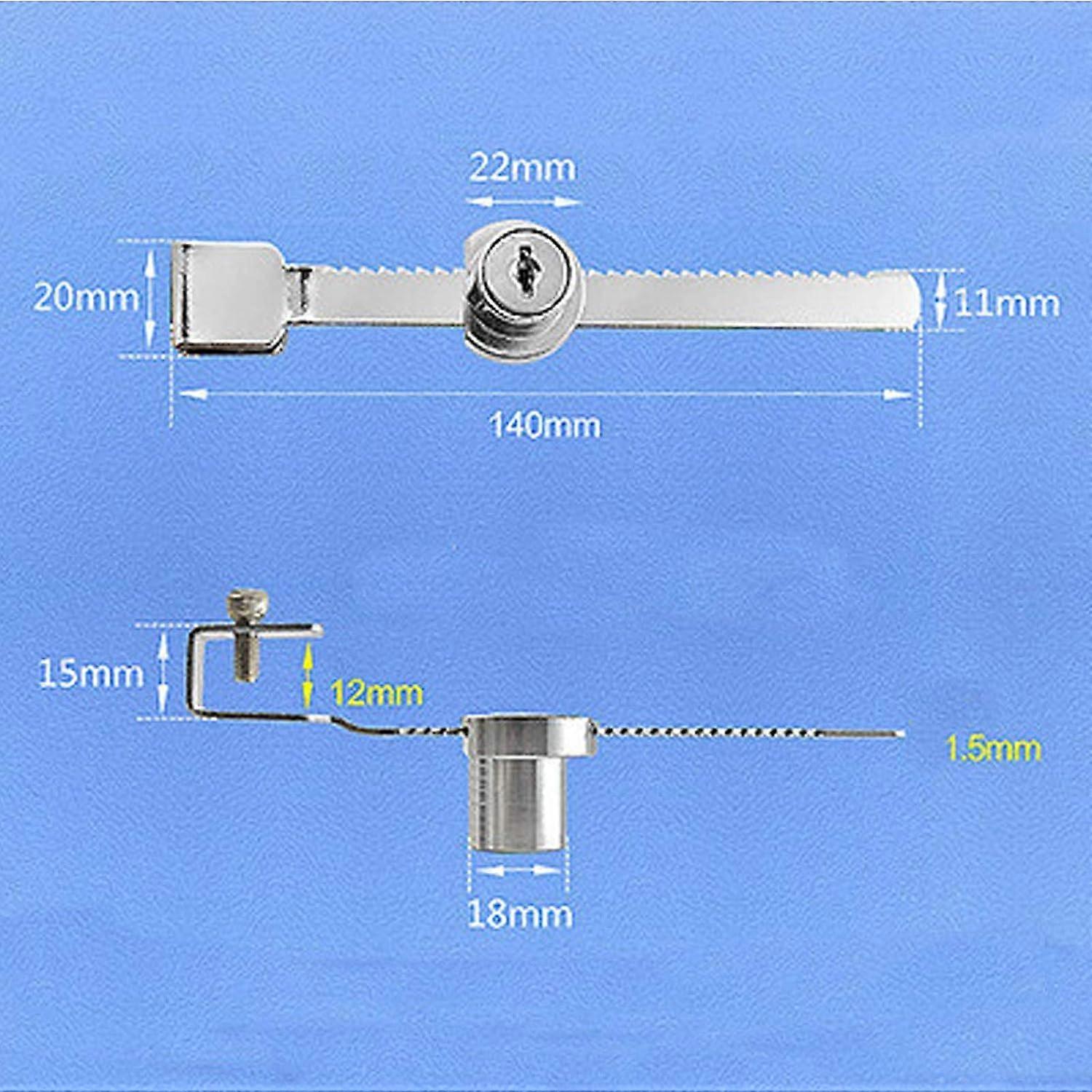 4Pcs Terrarium Lock, Sliding Glass Door Lock with Key, Sliding Glass ...