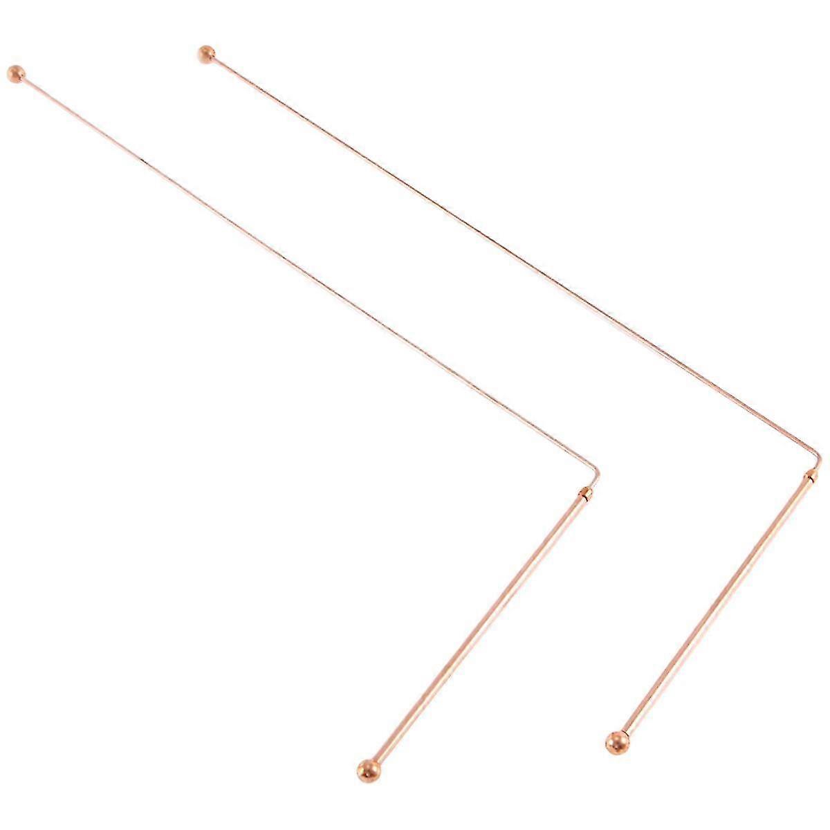 Copper Dowsing Rods - 99.9% Pure Copper 2pcs Divining Rods Energy Water ...