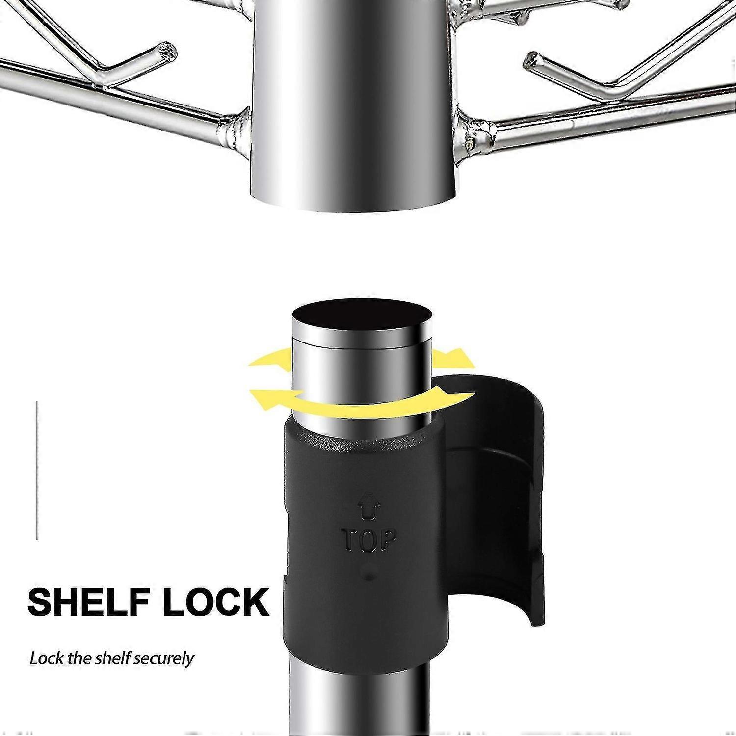 74-Packs Wire Shelf Clips Wire Shelving Shelf Lock Clips for 1 Inch ...