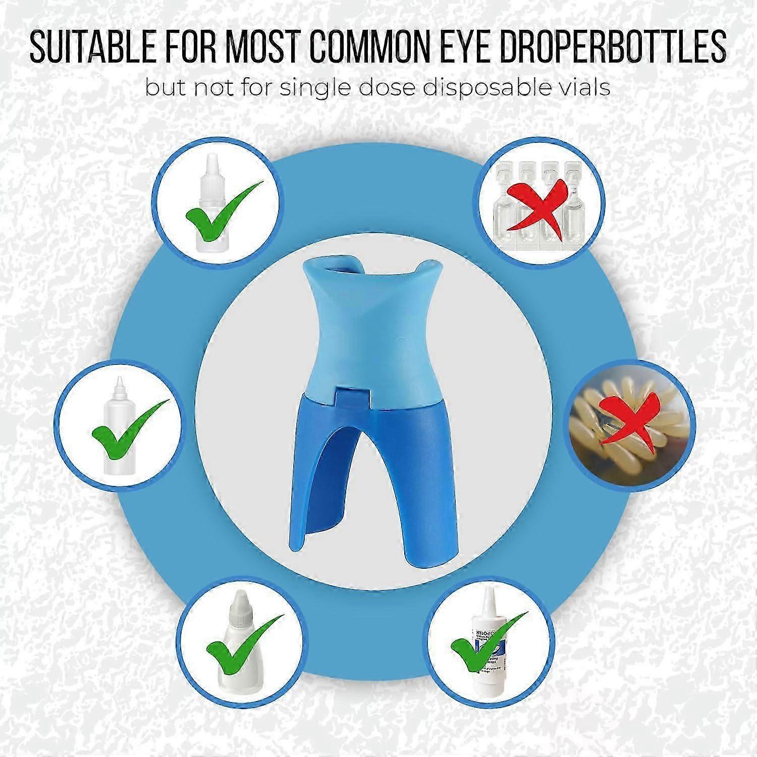 Eyedrop Bottle Dispenser, Portable Eye Drop Applicator, Reusable Eye ...