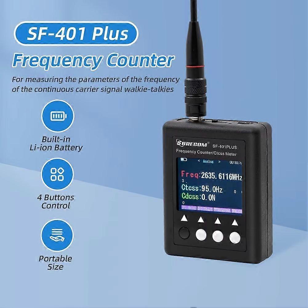 Portable Frequency Counter Meter SF401 Plus 27Mhz-3000Mhz Signal ...