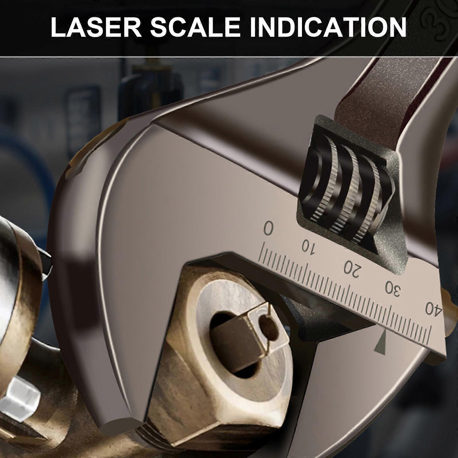 Large Opening Adjustable Spanner Monkey Wrench Adjustable Angle Slide ...