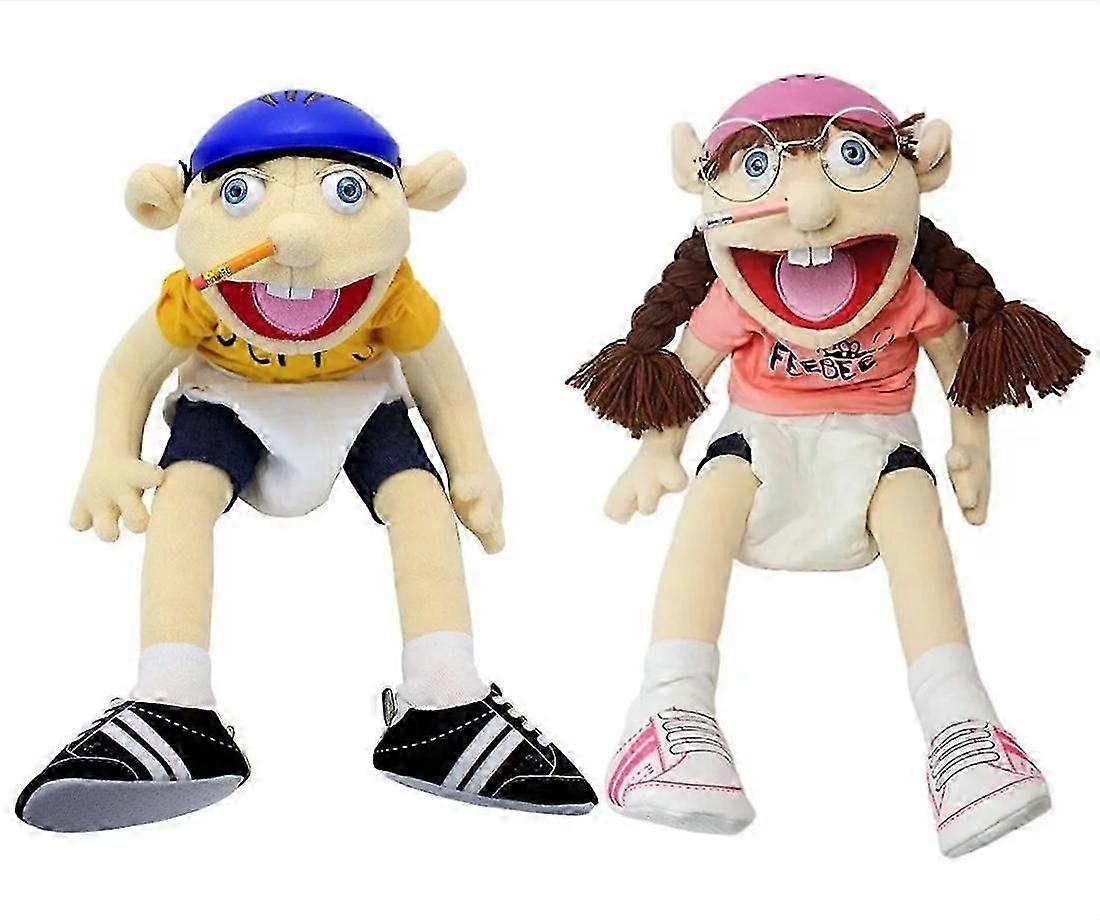 Jeffy Hand Puppet Cartoon Soft Plush Toy, Cosplay Doll Puppet Game for ...