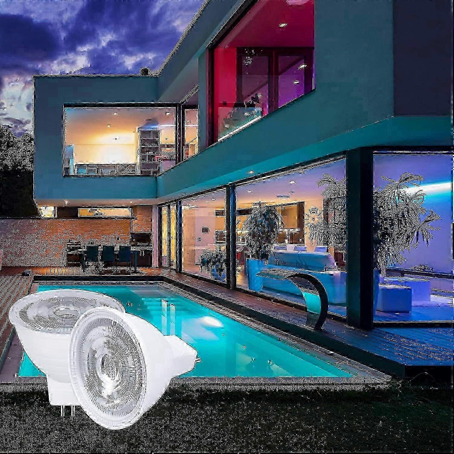 4 Pack MR16 GU5.3 3W Dimmable RGB + 3000K Warm White LED Bulbs with ...
