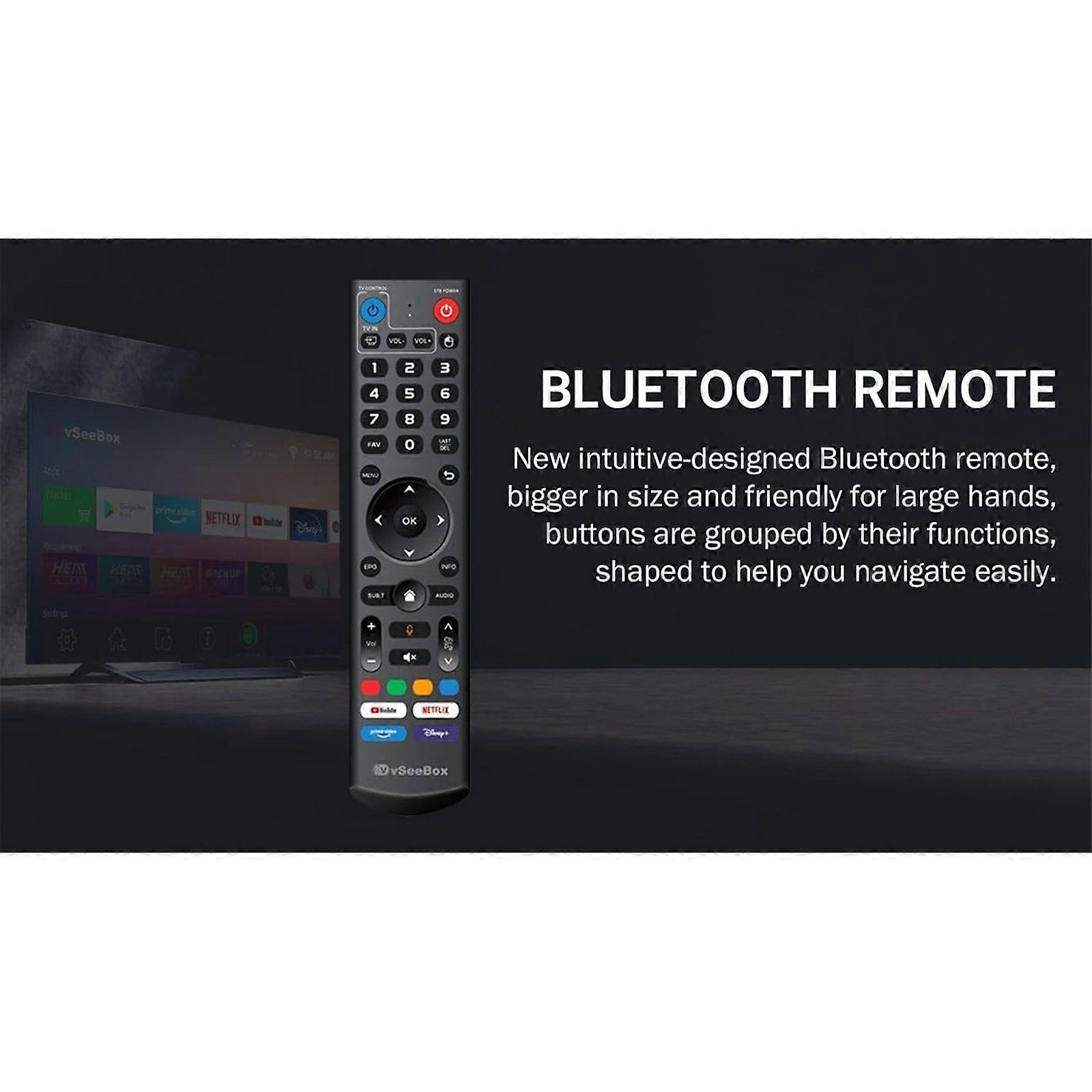 vSeeBox Replacement Bluetooth Remote Control for vSeeBox V5 Pro V3 Plus ...