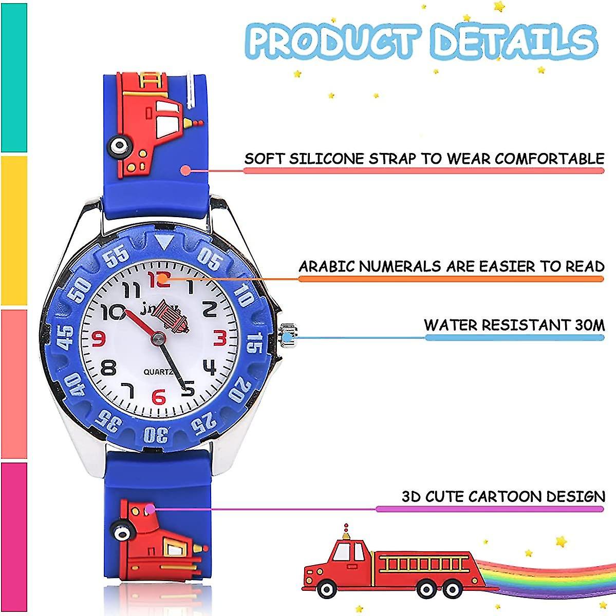 Kids Watch,kids Waterproof Wrist Watch Quartz Movement,3d Cartoon ...
