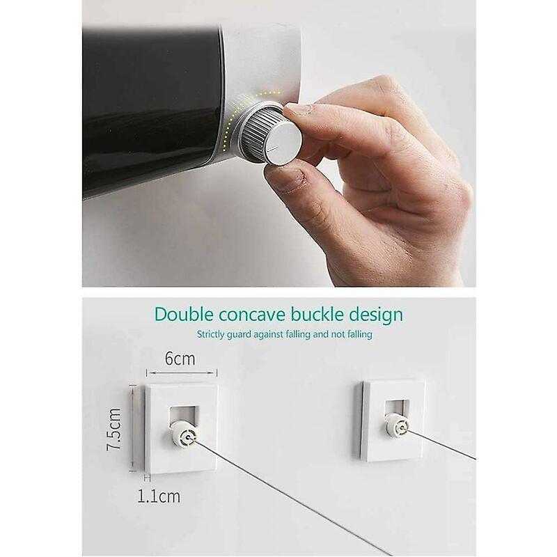 Retractable Clothesline, Double Line Retractable Clothesline Clothes ...