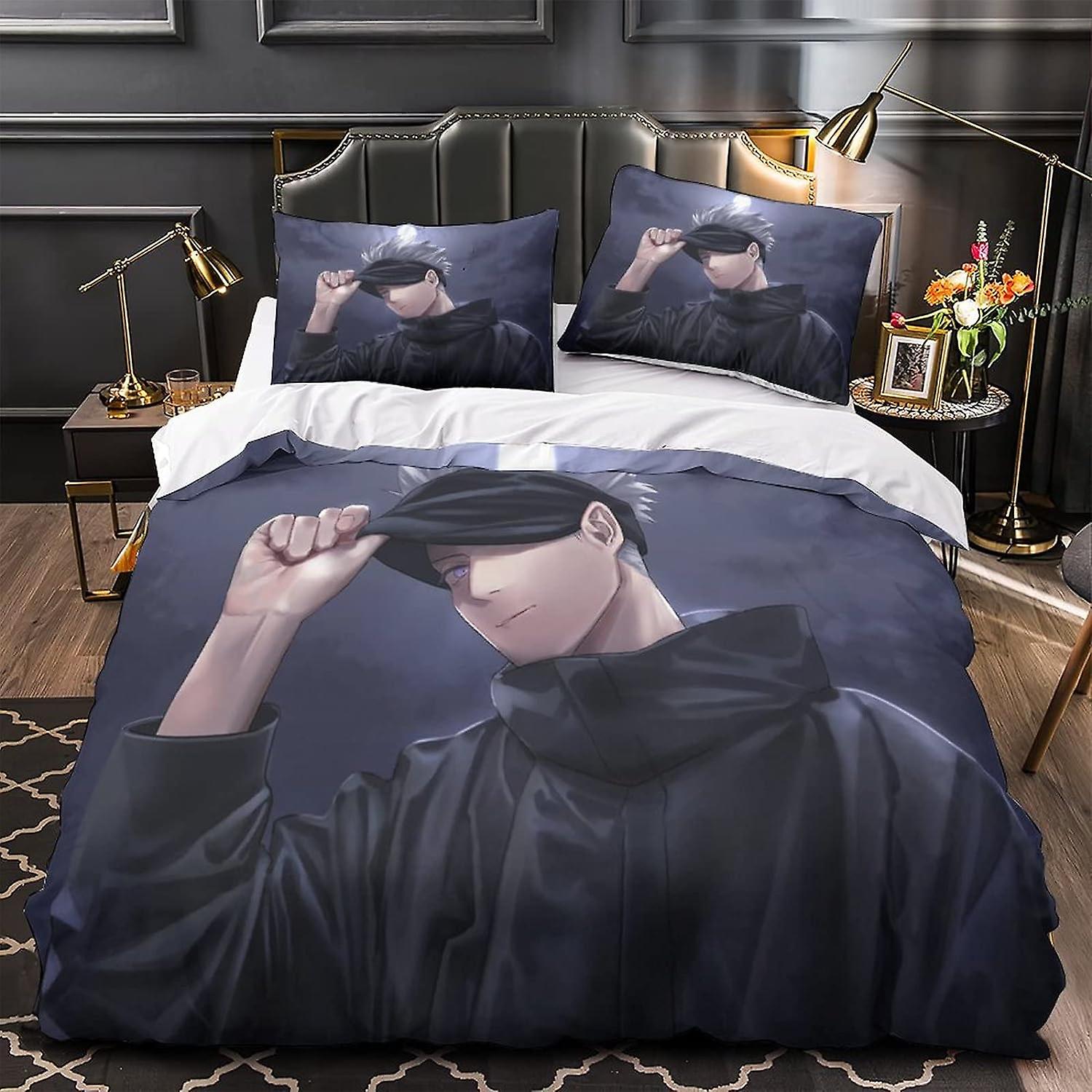 CAYBES Jujutsu Kaisen Duvet Cover Set Luxe 3D Printed Bedding Anime ...