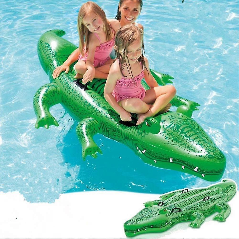 Inflatable Crocodile Seat Summer Swimming Pool Ride Pvc Alligator ...
