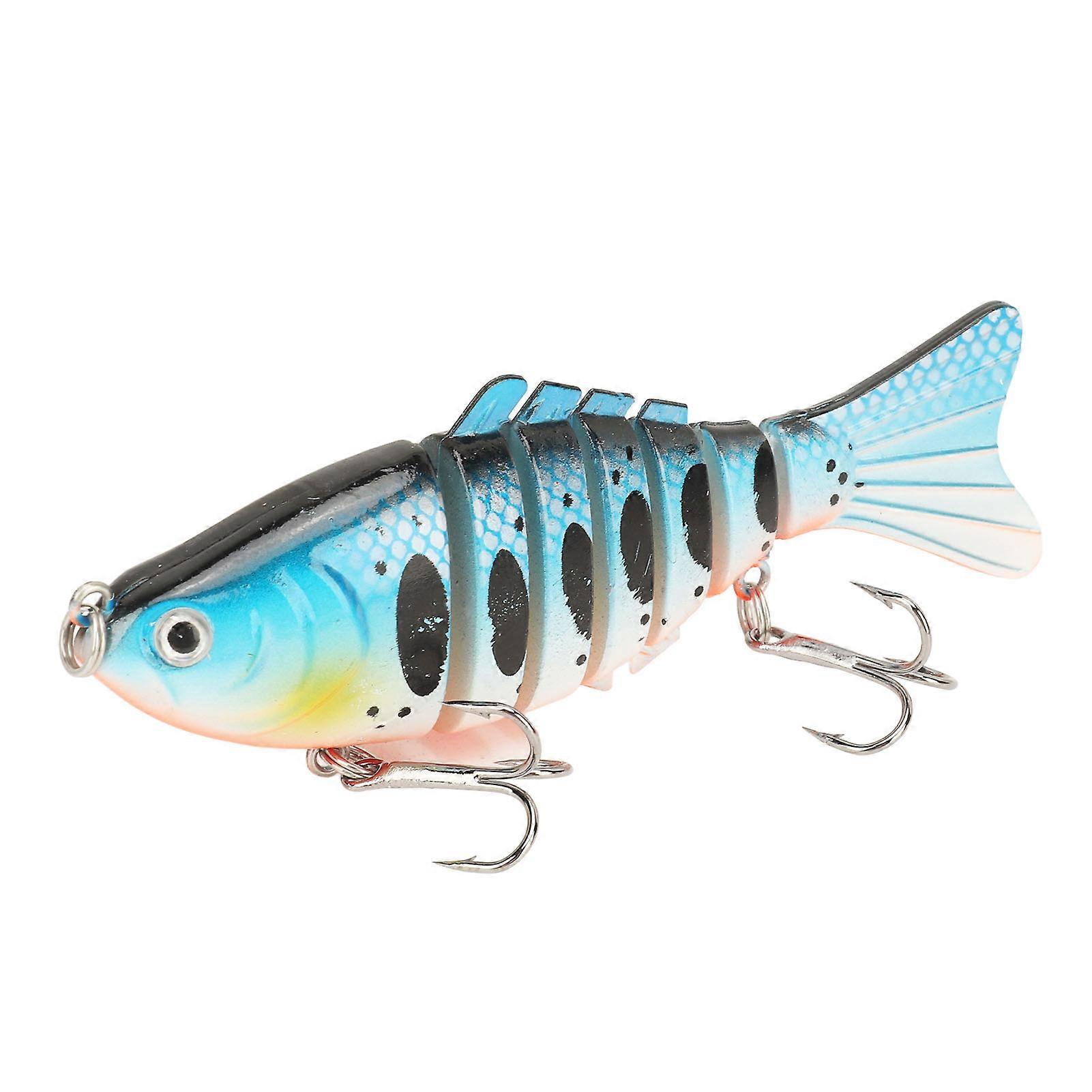 Lifelike Fishing Lures for Freshwater Saltwater 7 Segment Multi Jointed ...