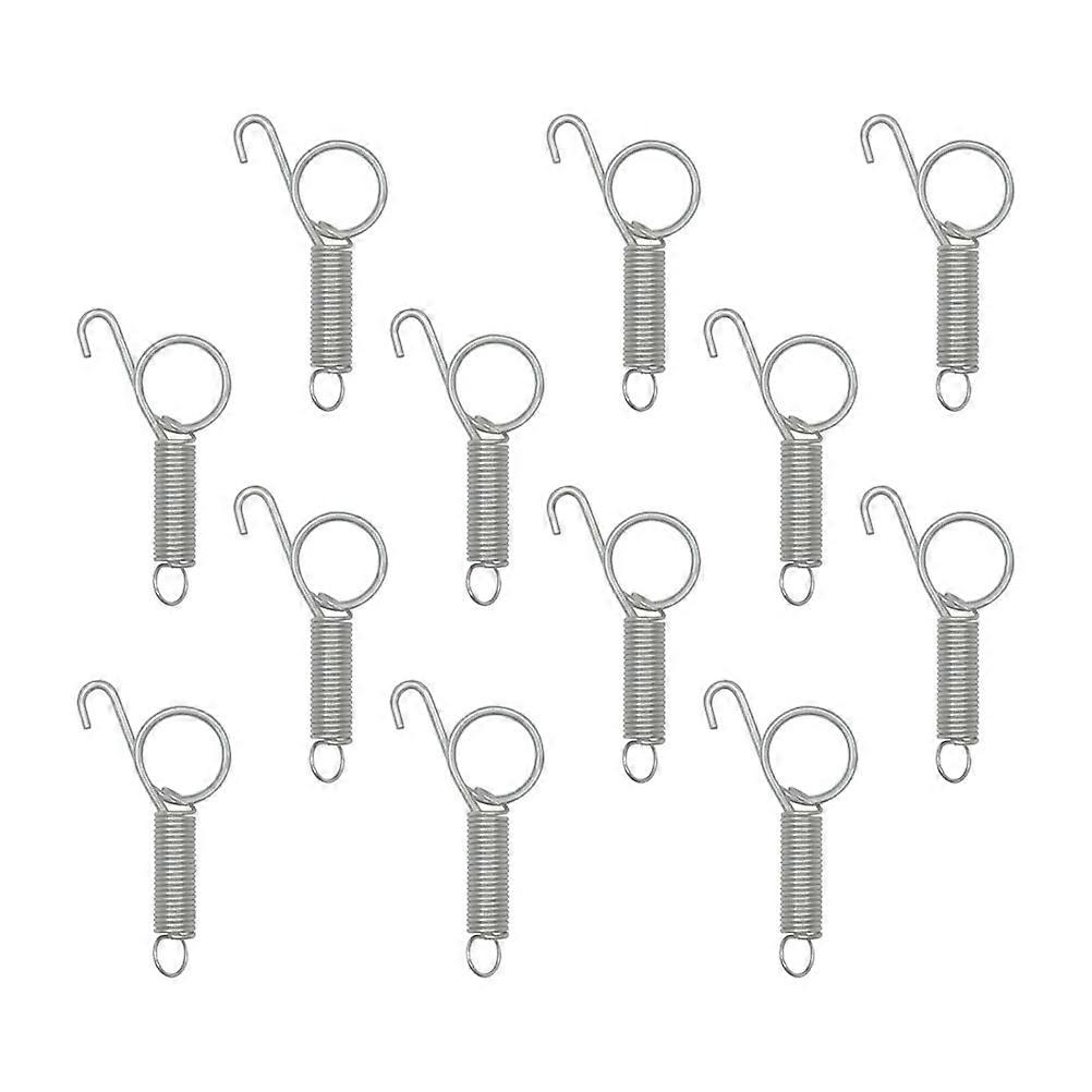 12Pcs Spring-Latch Hooks Rabbit Cage Hooks Stainless Steel Pet Cage ...