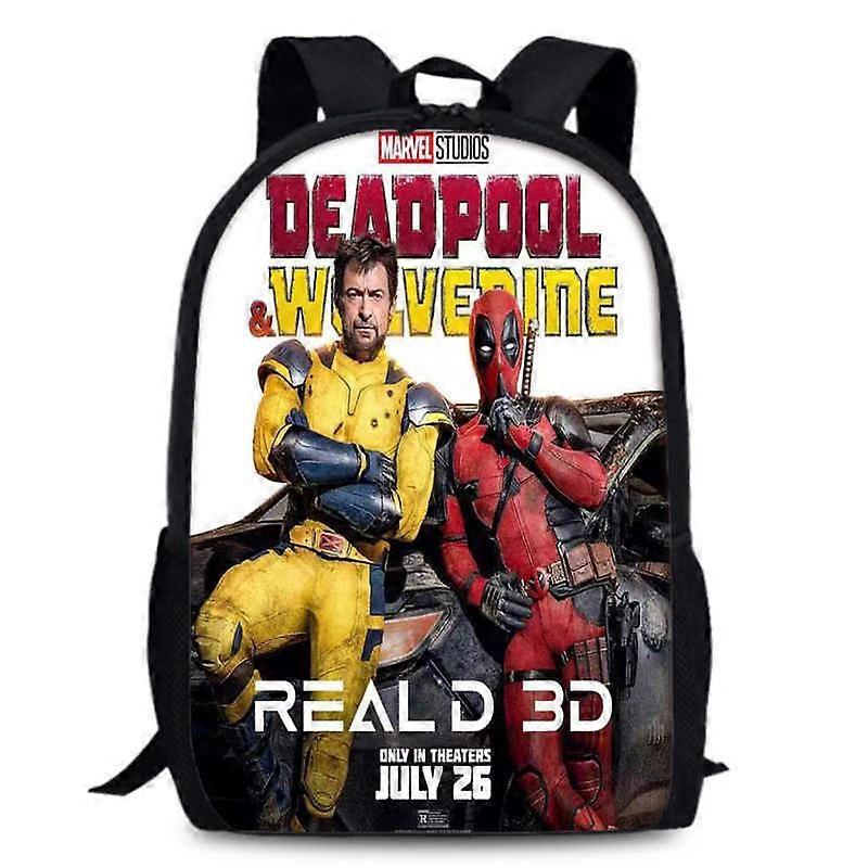 Deadpool & Wolverine Backpack Student Schoolbag Children's School ...