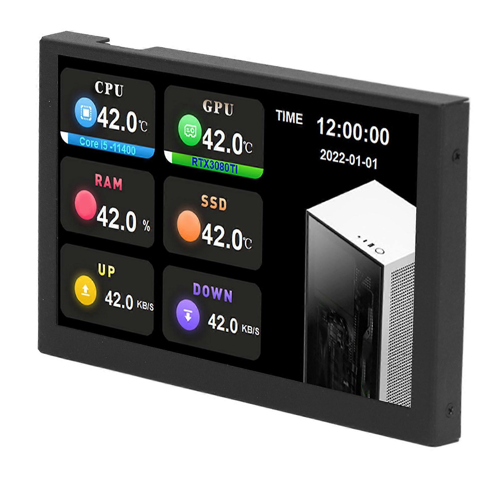 IPS USB Mini Screen 5 Inch 800x480 Resolution Type C Sub Screen PC Data ...