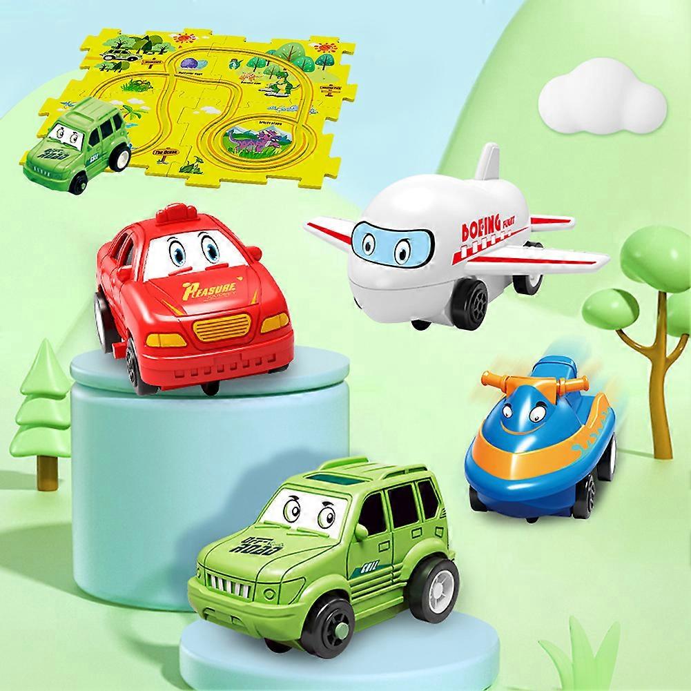 DIY Assembling Electric Track Car Toys Battery Powered Toy Vehicle and ...