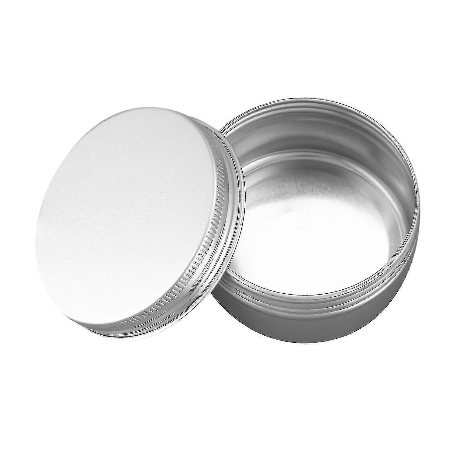 12 Pack 80ml Tins Containers Tea Aluminum Box Round Metal Lip Balm Balm ...