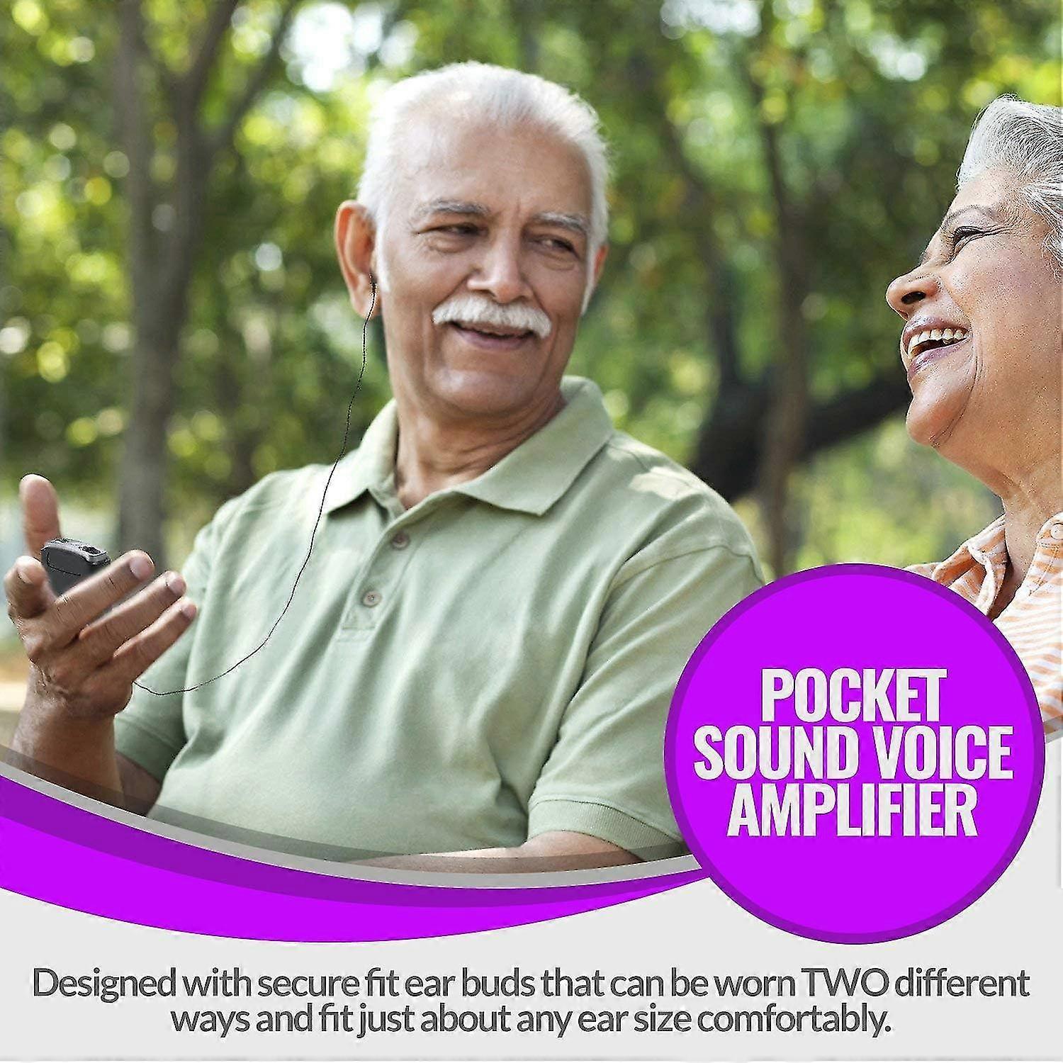 Sound Amplifier - Pocket Sound Voice Enhancer Device With Duo Mic/ear ...