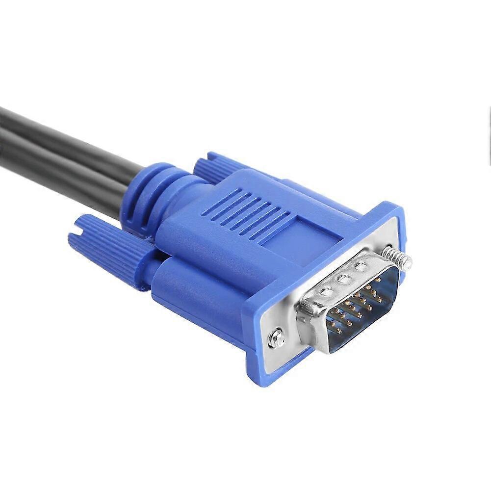 VGA Splitter Cable 1 Computer to Dual 2 Monitor Adapter Y Splitter Male ...