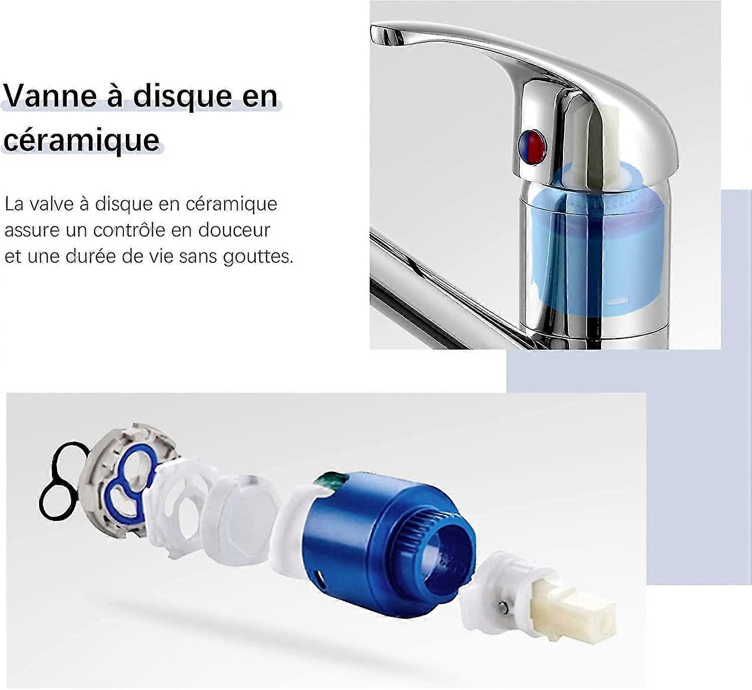 Kitchen Mixer Tap Anti-corrosion And Anti-rust Chrome Kitchen Faucet ...