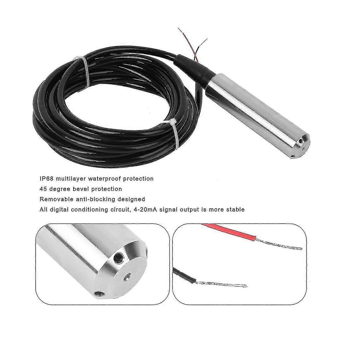 Tl-136 Liquid Level Transmitter Water Level Sensor Detector 12-32vdc 4 ...