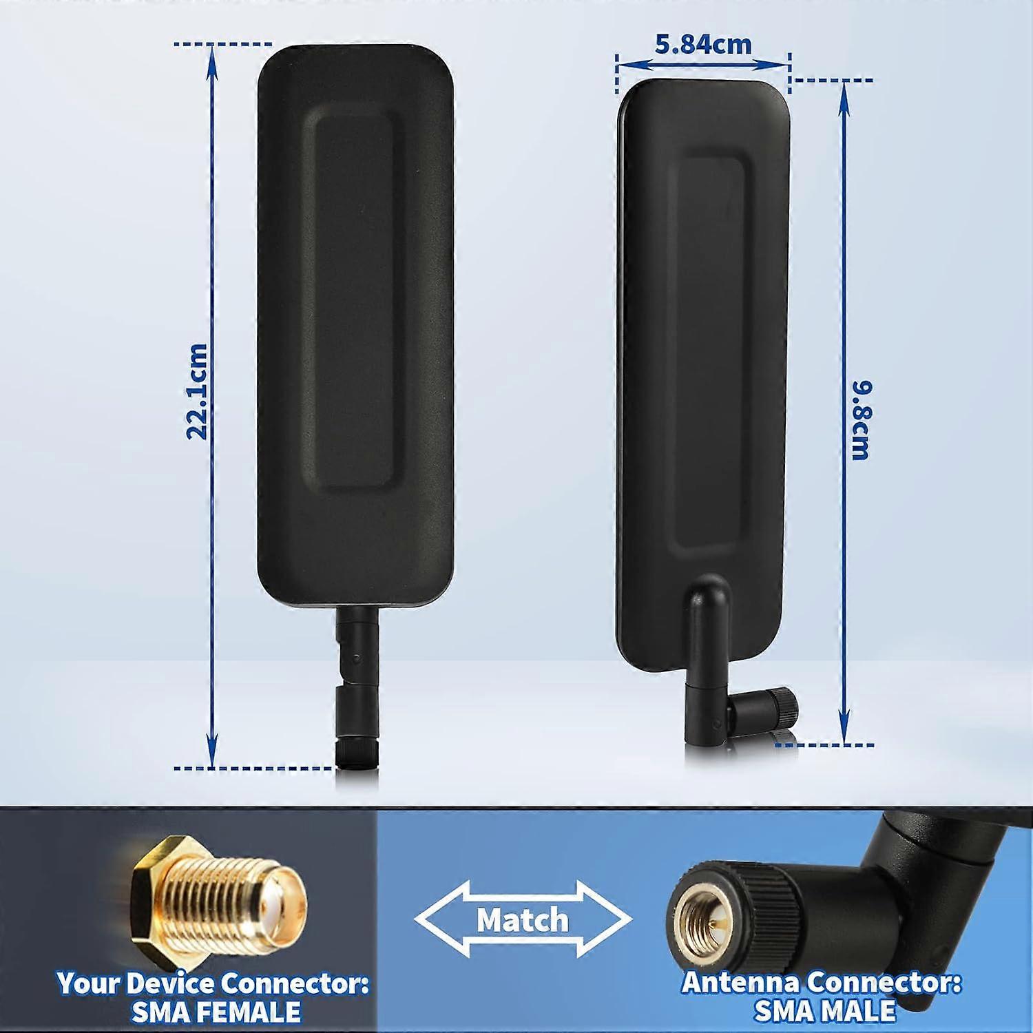 4G Outdoor Antenna 4G LTE Dipole Antenna SMA Male Compatible with HCO ...