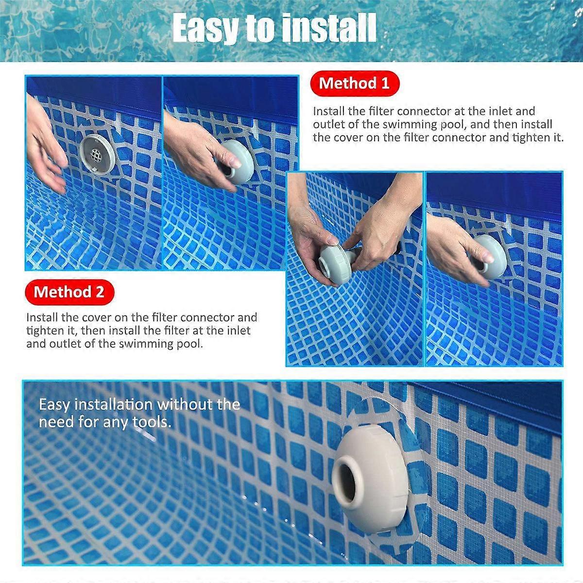 Pool Adapter for Intexs Surface Skimmer Wall Mount Hose Adaptor ...