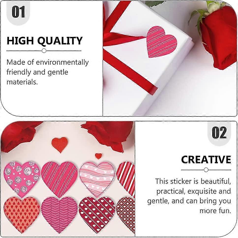 Love Heart Stickers Sealing Labels Envelopes Decal For Christmas ...