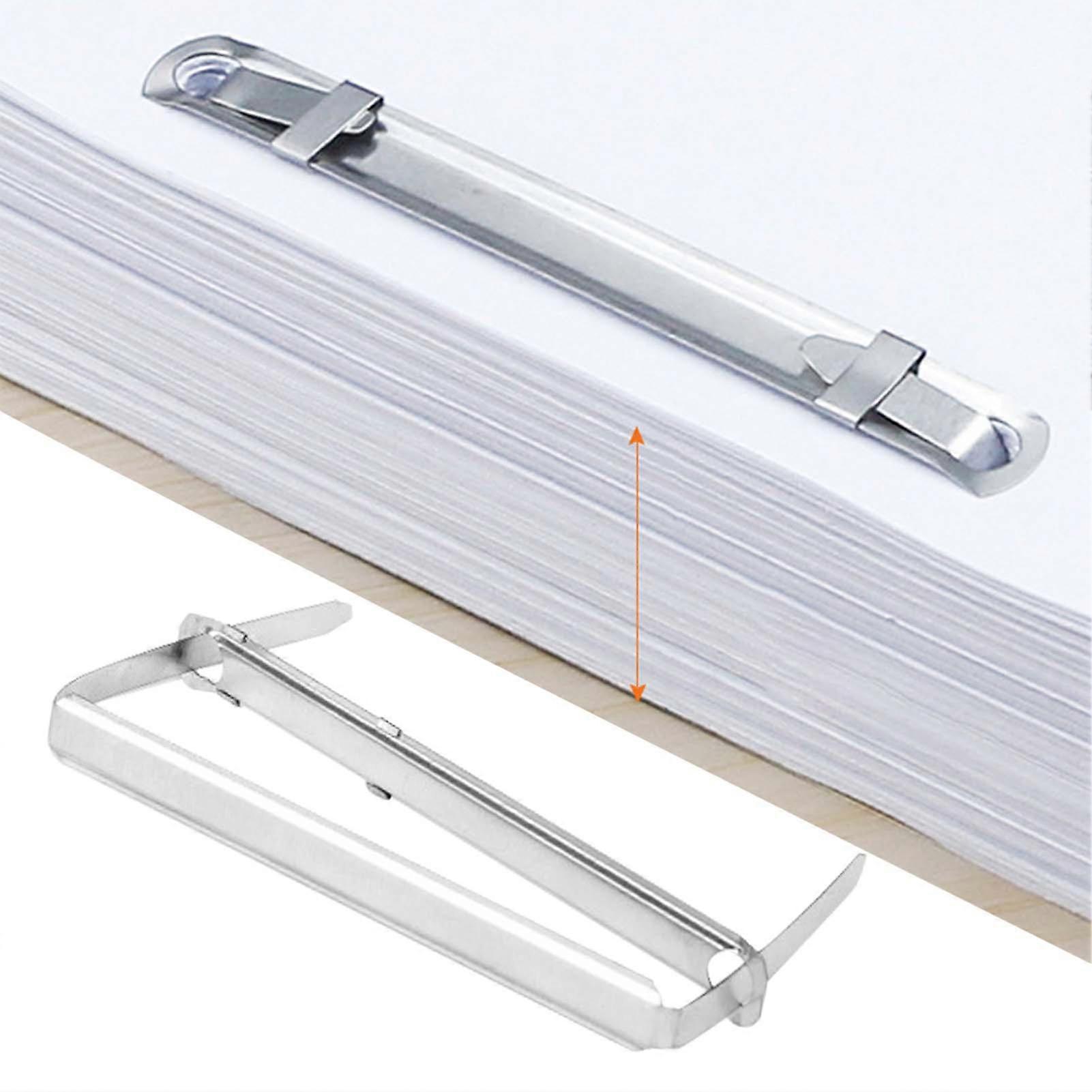50pcs File Fasteners 2-Hole Iron Binder Clip Paper Prong Fastener ...