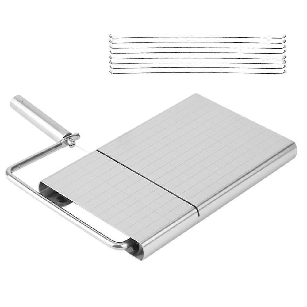 Stainless Steel Cheese Slicer with 8 Wire Cheese Cutters for Block ...