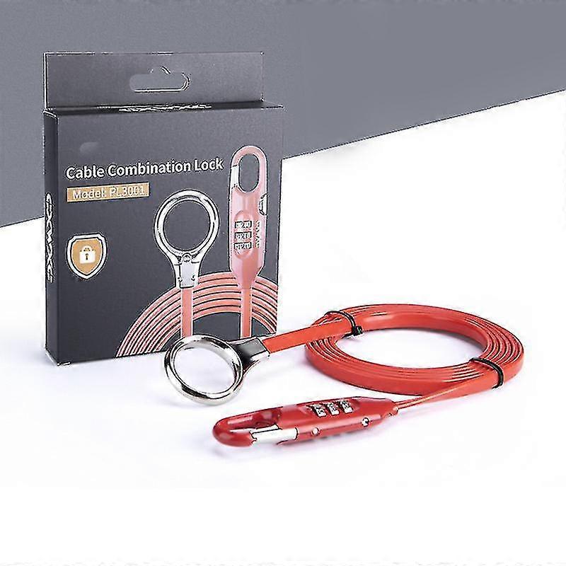 Bicycle Locks Password Locks Anti-theft Mountain Bike Locks Steel Cable Locks Wire | Fruugo SE