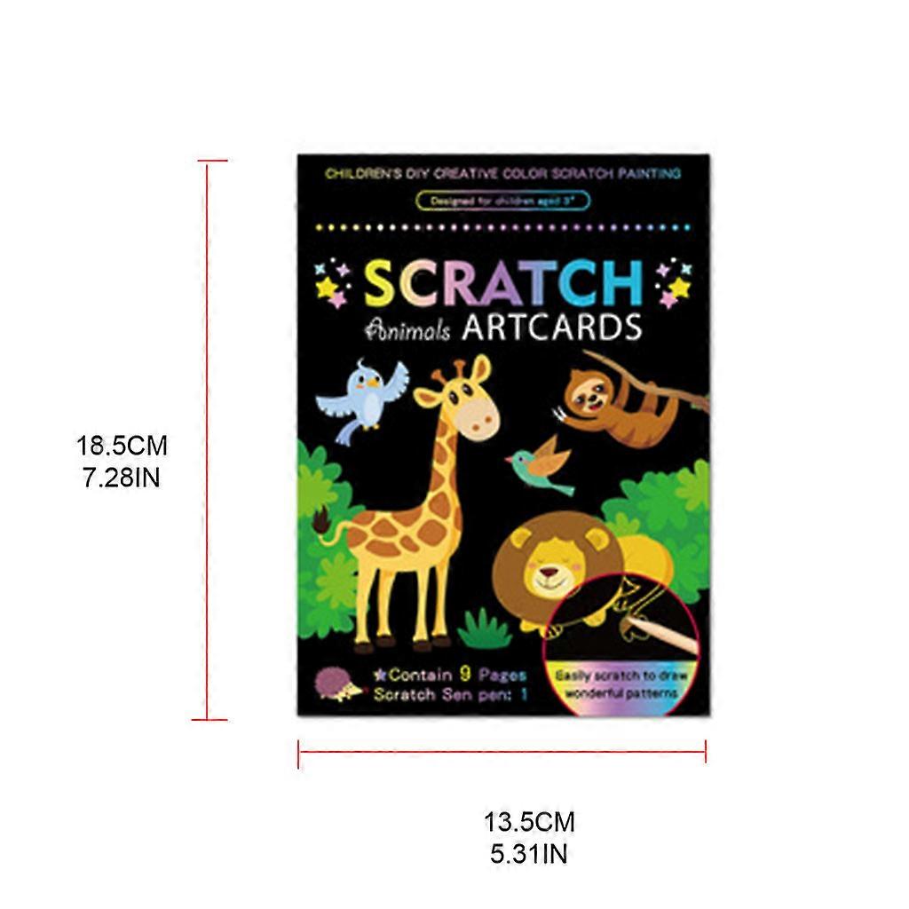 Kids Scratch Card with Cute Design Early Educational Activity Supplies ...