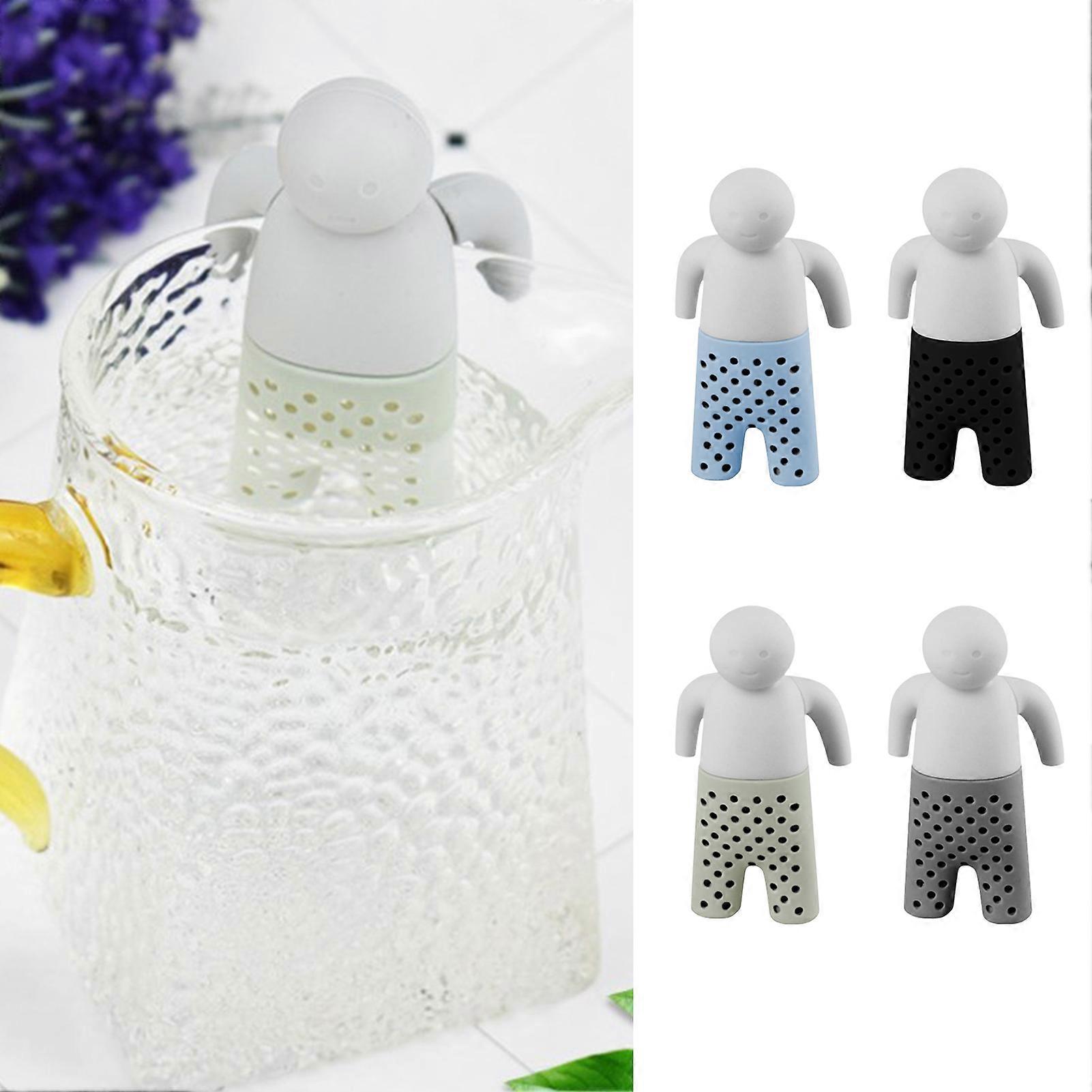 JiKaiX Hanging Silicone Tea Infuser Fine Mesh Man Shape Food Grade ...