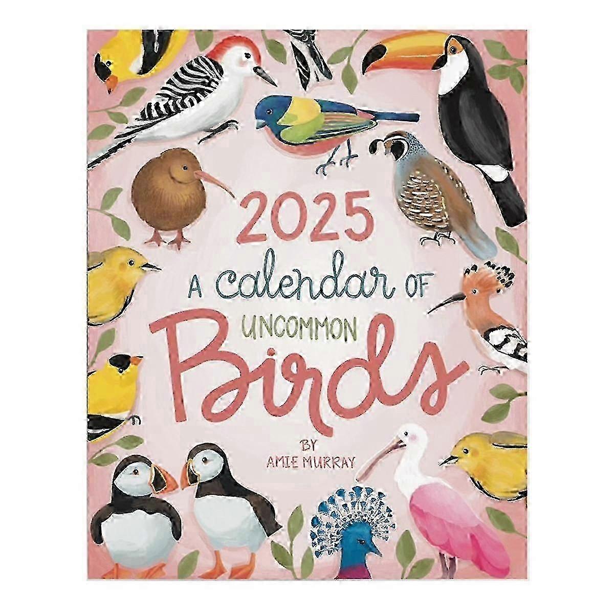 2025 Calendar, 2025 Hand Drawn Bird-Themed Desk Calendar, 2025 A ...