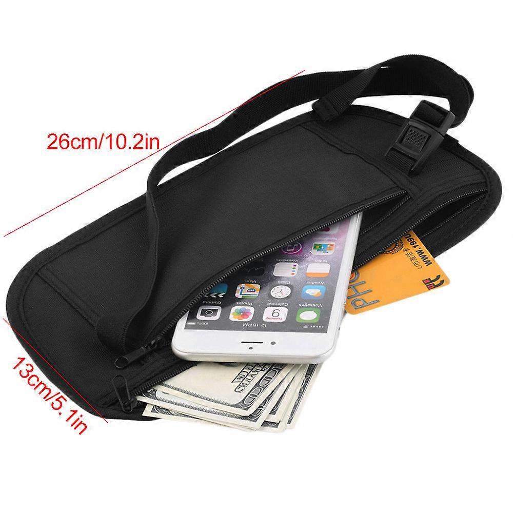 Travel Money Belt Hidden Wallet Passport Money Waist Belt Bag Slim ...
