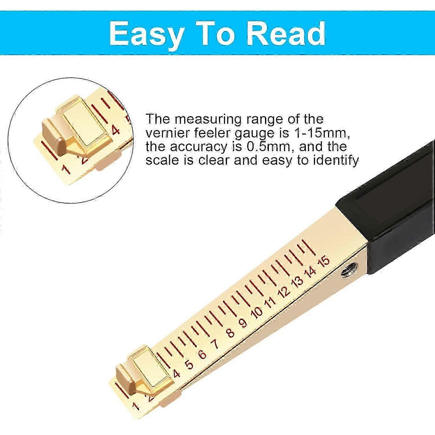 Door Gap Measuring Tool, 1-15mm Fire Door Gap Gauge Checker Tool ...