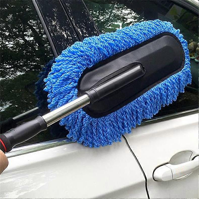 Car Cleaning Mop with Retractable Long Handle Dust Removal Car Washing ...