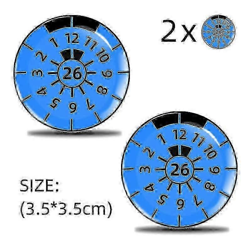 2pcs 3D gel sticker license plate seal badge, TUV plaque decals -GSLA ...
