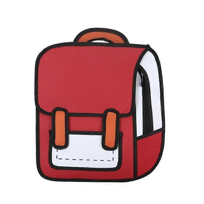 Y2K Cute 2D Drawing Cartoon Bag Anime Backpack 3D Comic Student ...