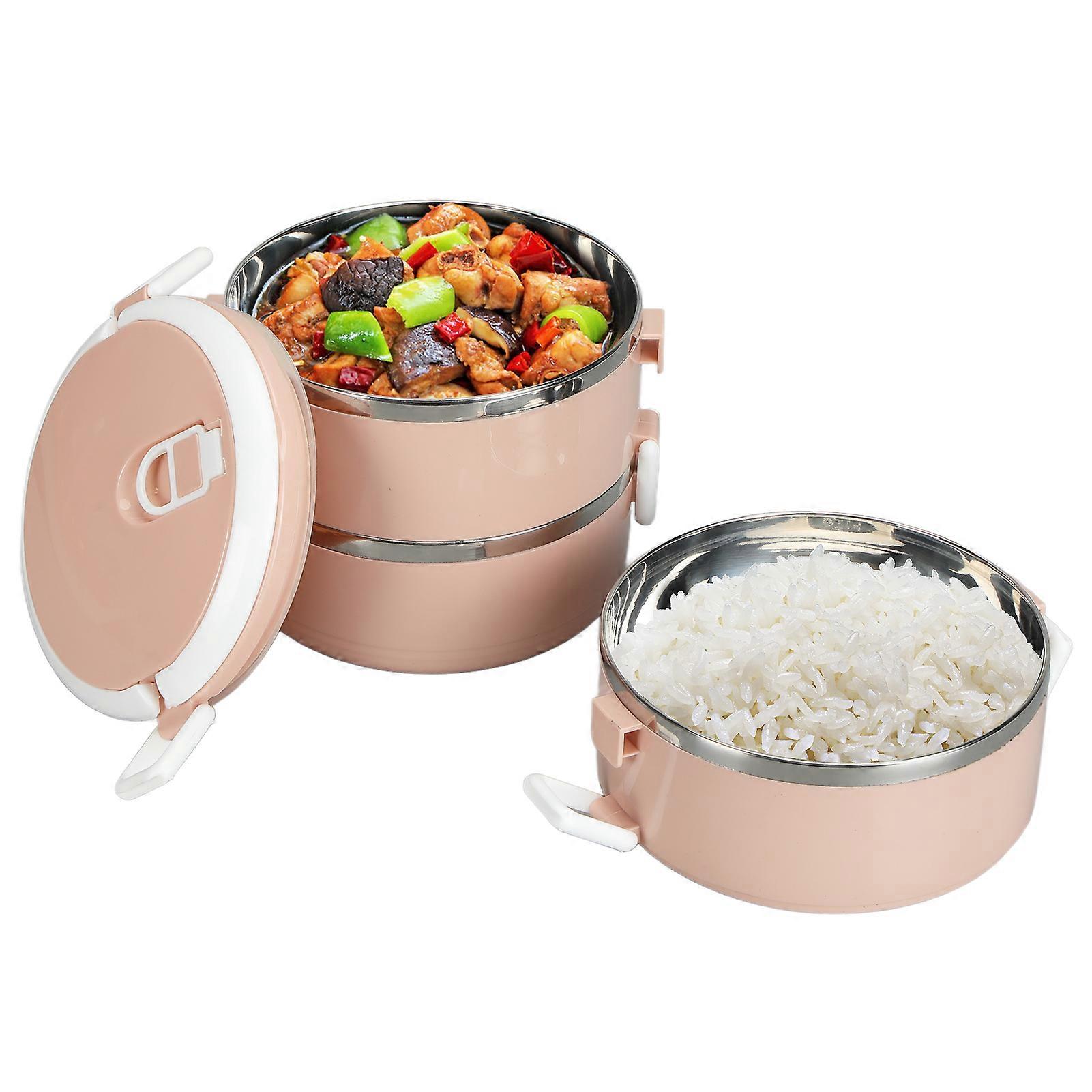 304 Stainless Steel Bento Lunch Box Thermal Cylinder Lunch Container ...