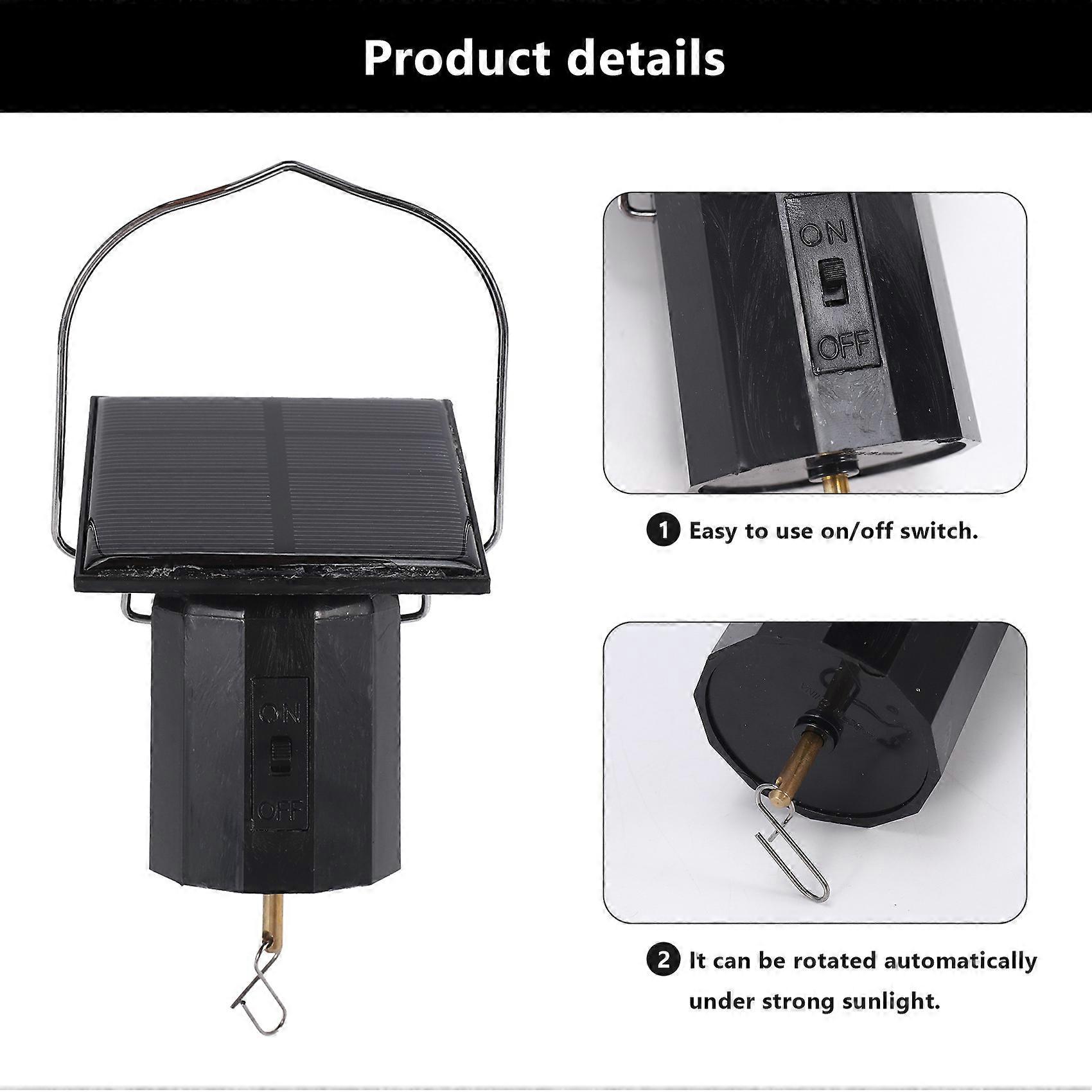 Wind Spinner Motor Solar Hanging Display Motor Rotating Solar Energy ...