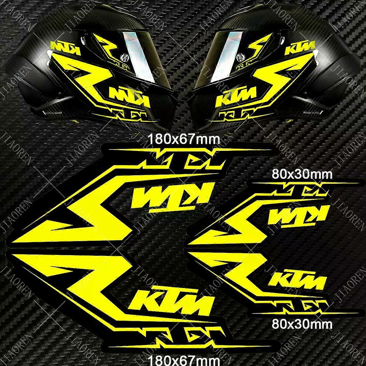 Racing Ktm Helmet Stickers Decal Logo For Exc 250 300 350 450 Duke 200 ...