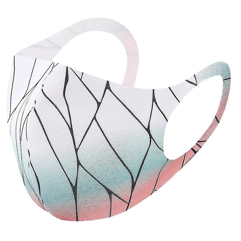 Demon Slayer Face Mask Cartoon Anime Fashion Face Shield Outdoor Mask ...