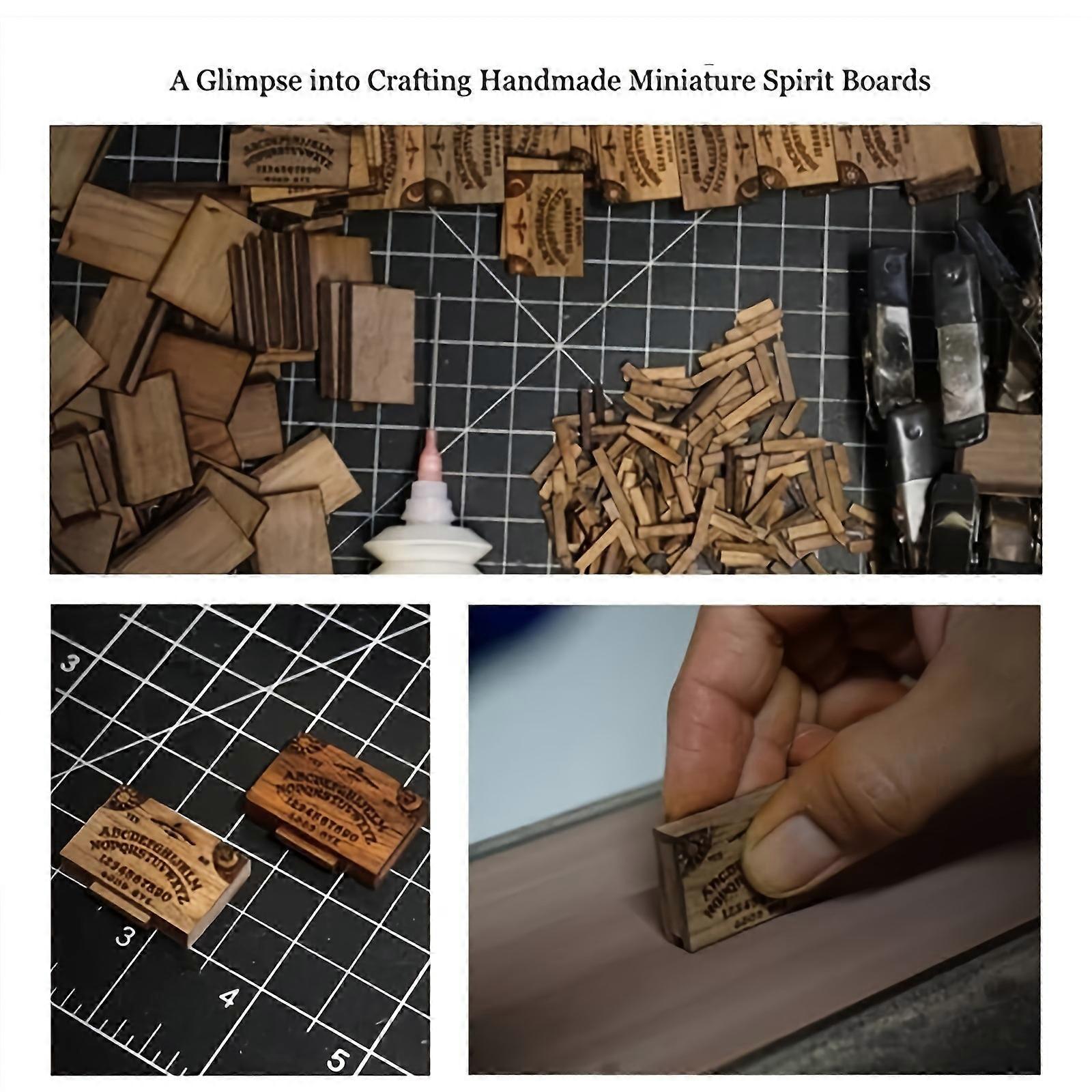 Mini Ouija Board With Drawer Wooden Miniature Spirit Board Miniatures ...