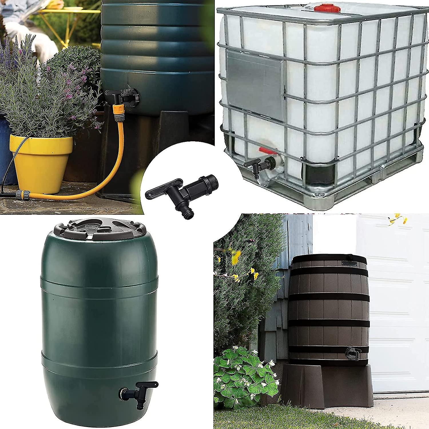 Water Butt Replacement Tap-plastic Snap-fit Water Butt Rain Barrel Tap ...