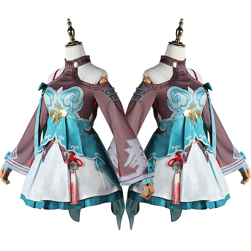 Cosplay Costume Outfit With Wigs - Honkai Star Rail - Qingque - Game ...