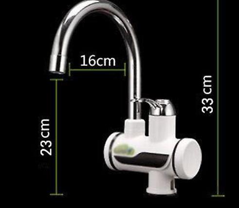 Electric mixer tap hot water outlet with screen, white, 33*16cm | Fruugo UK