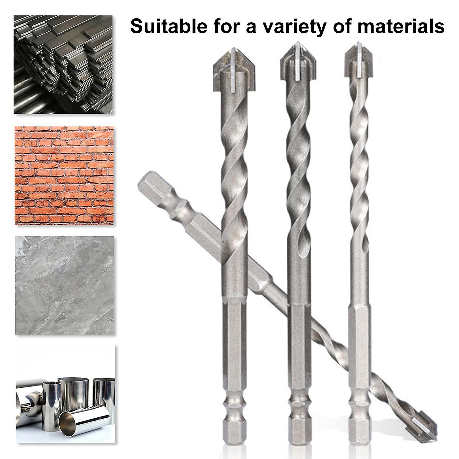Drill Bit Hex Handle Sharp Drilling Threaded Triangular Tip Drill Bit ...