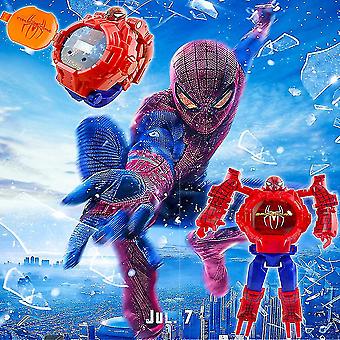 Superhero Creative Robot Transformer Kids Glowing Watch Boys Digital ...