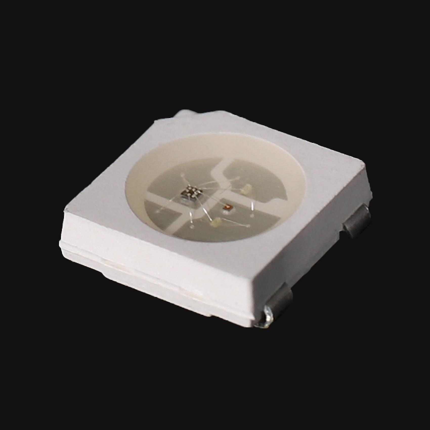 100pcs Ws2812b Rgb Led Chip 5050smd White Pcb Ws2812 Individually ...