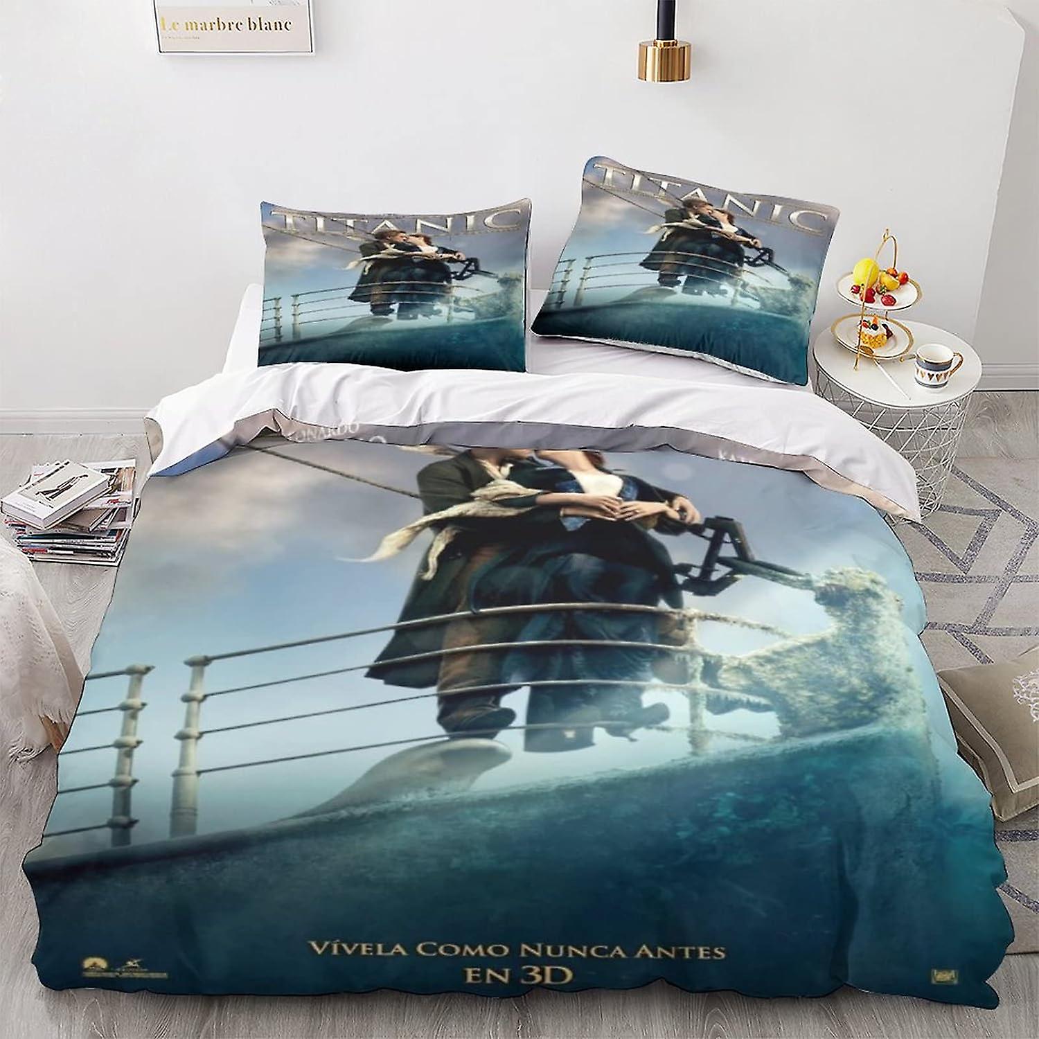 Titanic Quilt Cover Bedding Set 3D Printed Jack And Rose Motion Picture ...